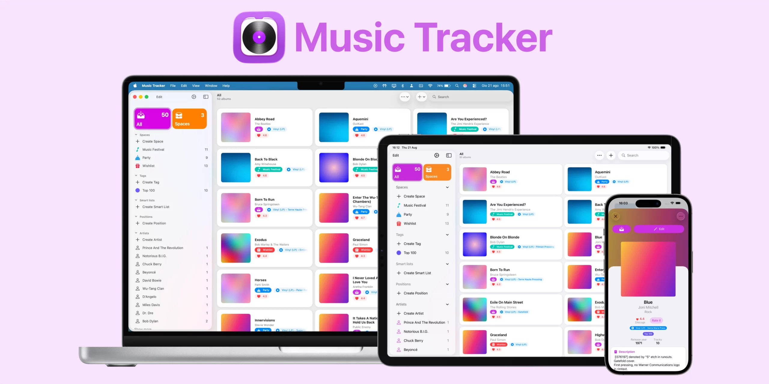 Music Tracker - The best app for Vinyl and CDs